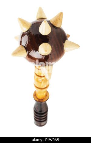 Wooden mace weapon isolated Stock Photo - Alamy
