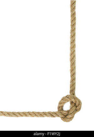 rope node isolated on white Stock Photo - Alamy