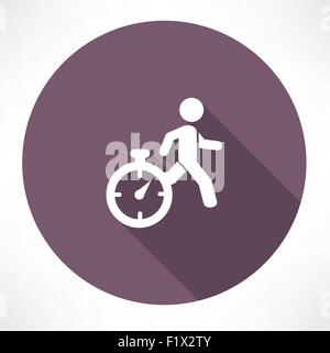 Time out concept illustration. Flat vector illustration isolated on ...