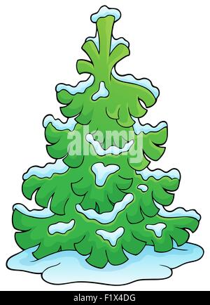 Coniferous tree theme image 2 Stock Photo - Alamy