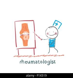 rheumatologist says about the pain in the joints Stock Vector Image ...