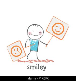 people with posters Stock Vector Image & Art - Alamy