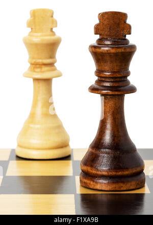 Chess figures isolated on a white background Stock Photo - Alamy