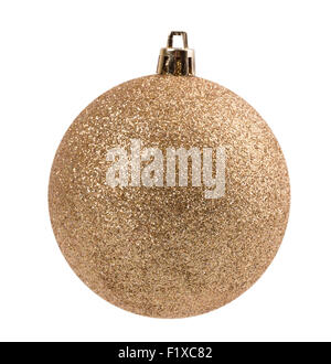 Christmas ball on colored background. decoration bauble with ribbon bow ...