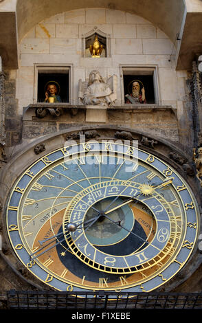 Prague Astronomical Clock. Ornate medieval clock on Old Town Square ...
