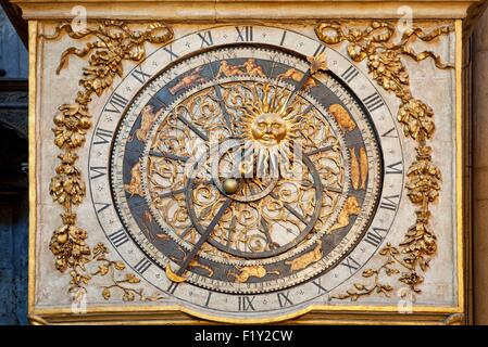 Lyon astronomical clock, Cathedrale Saint-Jean-Baptiste, Lyon, France ...