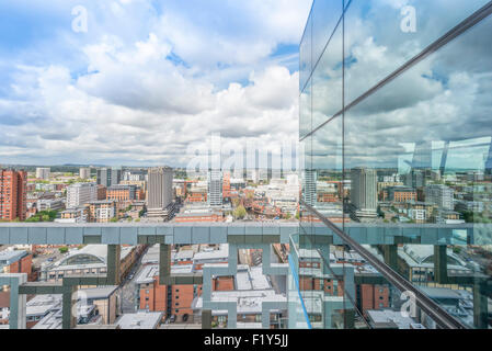 The Cube top floor balcony view, Birmingham Stock Photo - Alamy
