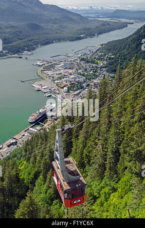 Aerial,Alaska,Juneau,Cable Car,Douglas Island Stock Photo - Alamy