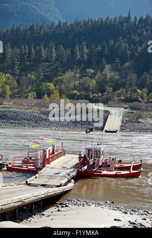 Canada,Fraser River,Lytton cable ferry Stock Photo - Alamy