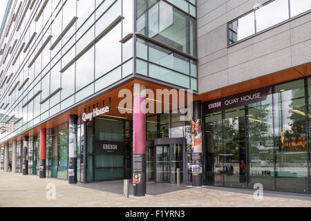 bbc quay house mediacityuk salford quays Manchester uk Stock Photo - Alamy
