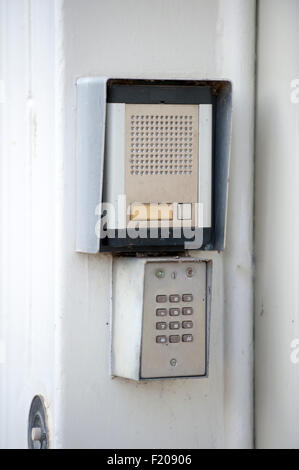 Push button, intercom Stock Photo - Alamy