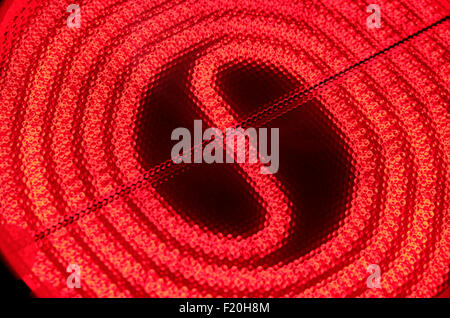Heating element of a switched-on ceramic hob Stock Photo - Alamy