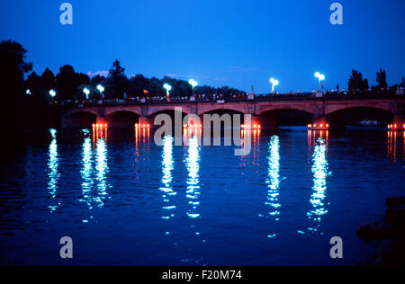Adda river bridge, Lodi, Lombardy, Italy Stock Photo - Alamy