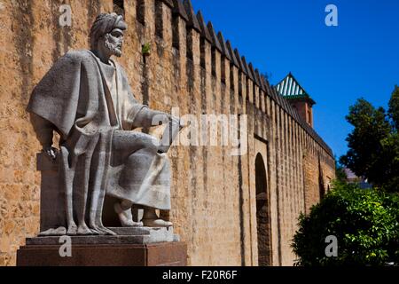 Statue of Averroes or Abul Walid Muhammad ibn Ahmad ibn Rushd; Spanish ...