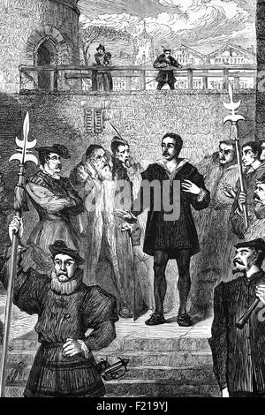 The execution of Lady Jane Grey, 1554 (1840). Artist: George Cruikshank ...