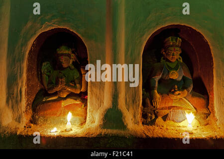 Bodhnath, Nepal. Shrine to the Goddess Ajima, or Hariti, Goddess of ...