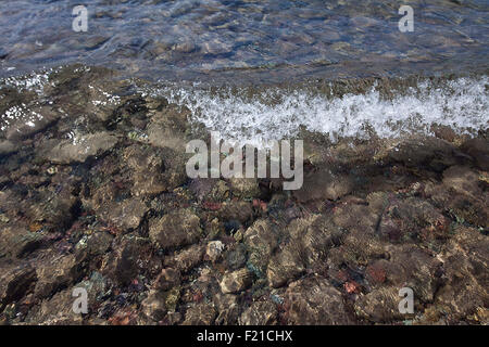 Crystal clear waters of Lake McDonald in Glacier National Park, Montana ...