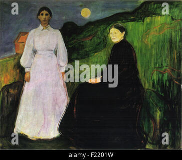 Edvard Munch, Mother and Daughter, painting, 1897-1899 Stock Photo - Alamy
