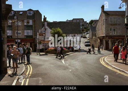 Swanage Town Centre Stock Photo - Alamy