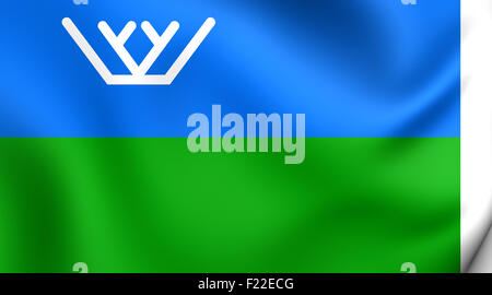 Flag of Khanty–Mansi (Russia Stock Photo - Alamy