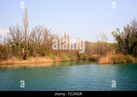 View of Timavo river, San Giovanni di Duino - Italy Stock Photo - Alamy