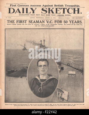 1915 Daily Sketch George Samson VC Stock Photo - Alamy