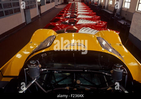 The Ferrari production line at the Maranello Factory in Italy 1987 ...
