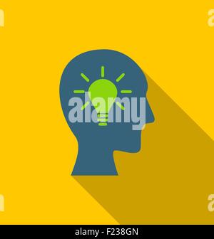 Icon process of generating ideas to solve problems, birth of the Stock ...