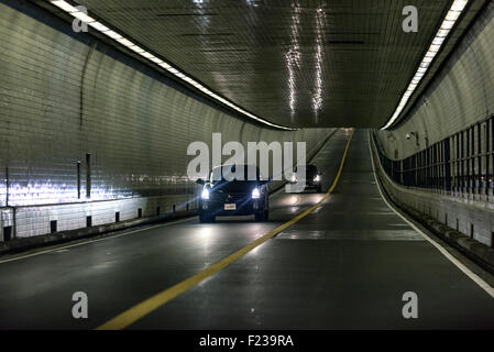 Inside the tunnel of the Chesapeake Bay Bridge Tunnel Stock Photo - Alamy
