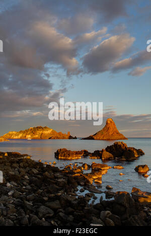 Acitrezza rocks of the Cyclops, sea stacks in Catania, Sicily, Italy ...