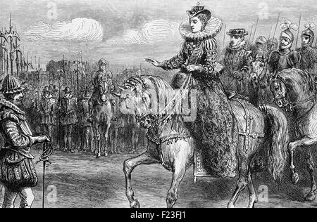 THE SPANISH ARMADA Queen Elizabeth at Tilbury to review her forces Date ...