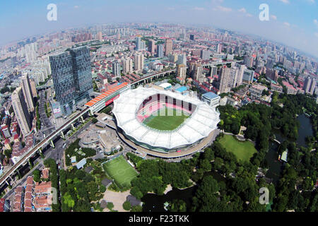 Aerial view of the Shanghai Stadium in Shanghai, China, 21 July 2015 ...