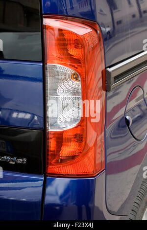 Front view of a light blue renault 4 parked on a paved street Stock ...