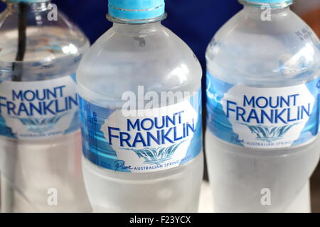 Mount Franklin Mineral Water Bottles Stock Photo - Alamy