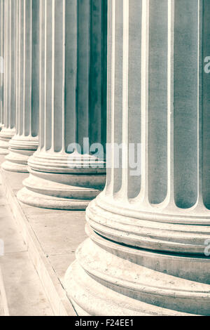 Retro Photo Of Composite Greek Style Columns Stock Photo - Alamy