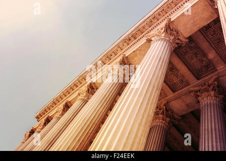 Retro Photo Of Composite Greek Style Columns Stock Photo - Alamy