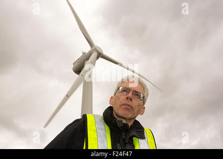 Doug Parr, chief scientist for Greenpeace UK at Gunfleet Sands Stock ...