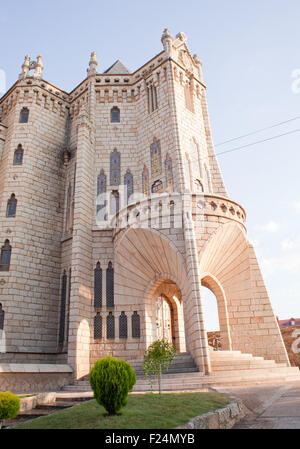 View Of Astorga Cathedral and Episcopal Palace by Gaudi Stock Photo - Alamy