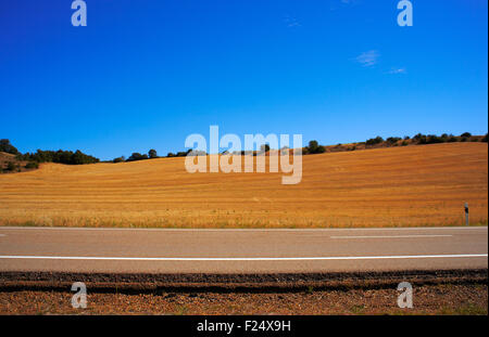 Highway road in countryside Spain Stock Photo - Alamy