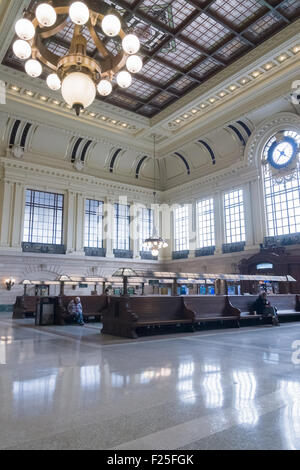 Waiting room, Hoboken Terminal Railway Station, Hoboken, New Jersey ...