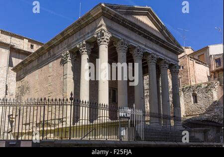 Roman temple of Vic, Spain. The building dates from the early 2nd ...