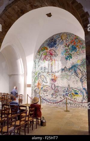 France, Var, Les Arcs, Sainte Roseline chapel by Marc Chagall, mosaic ...