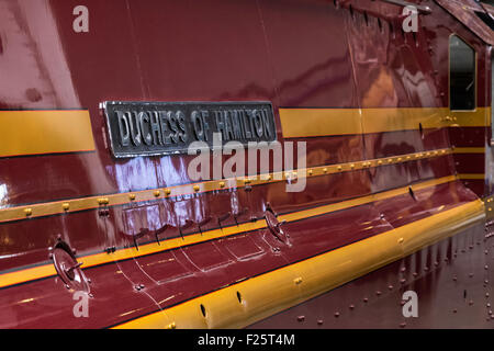 Duchess of Hamiltion Coronation Class Locomotive with Streamline Casing ...