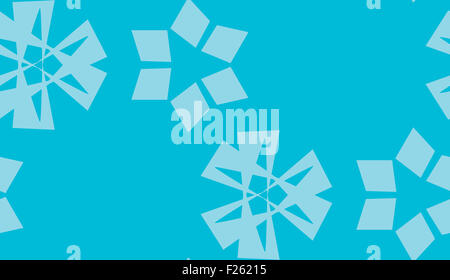 Scattered repeating large snowflake pattern over blue Stock Photo - Alamy