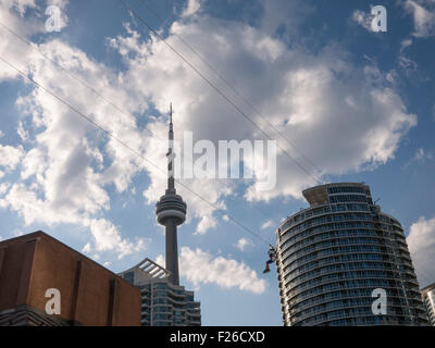 Zip line in downtown Toronto, Canada Stock Photo - Alamy