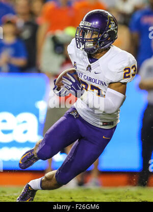 Gainesville, FL, USA. 12th Sep, 2015. : East Carolina Pirates wide ...
