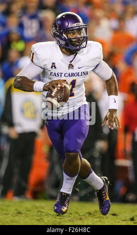 Gainesville, FL, USA. 12th Sep, 2015. : East Carolina Pirates wide ...