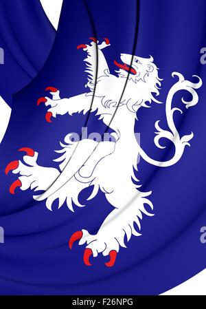 Flag of Halland Landskap, Sweden. 3D Illustration Stock Photo - Alamy