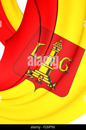 Flag of Liege. Close up Stock Photo - Alamy