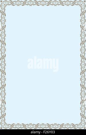 Victorian frame is on blue Stock Vector Image & Art - Alamy
